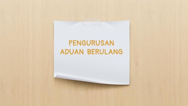 Pengurusan aduan awam kkm | PDF