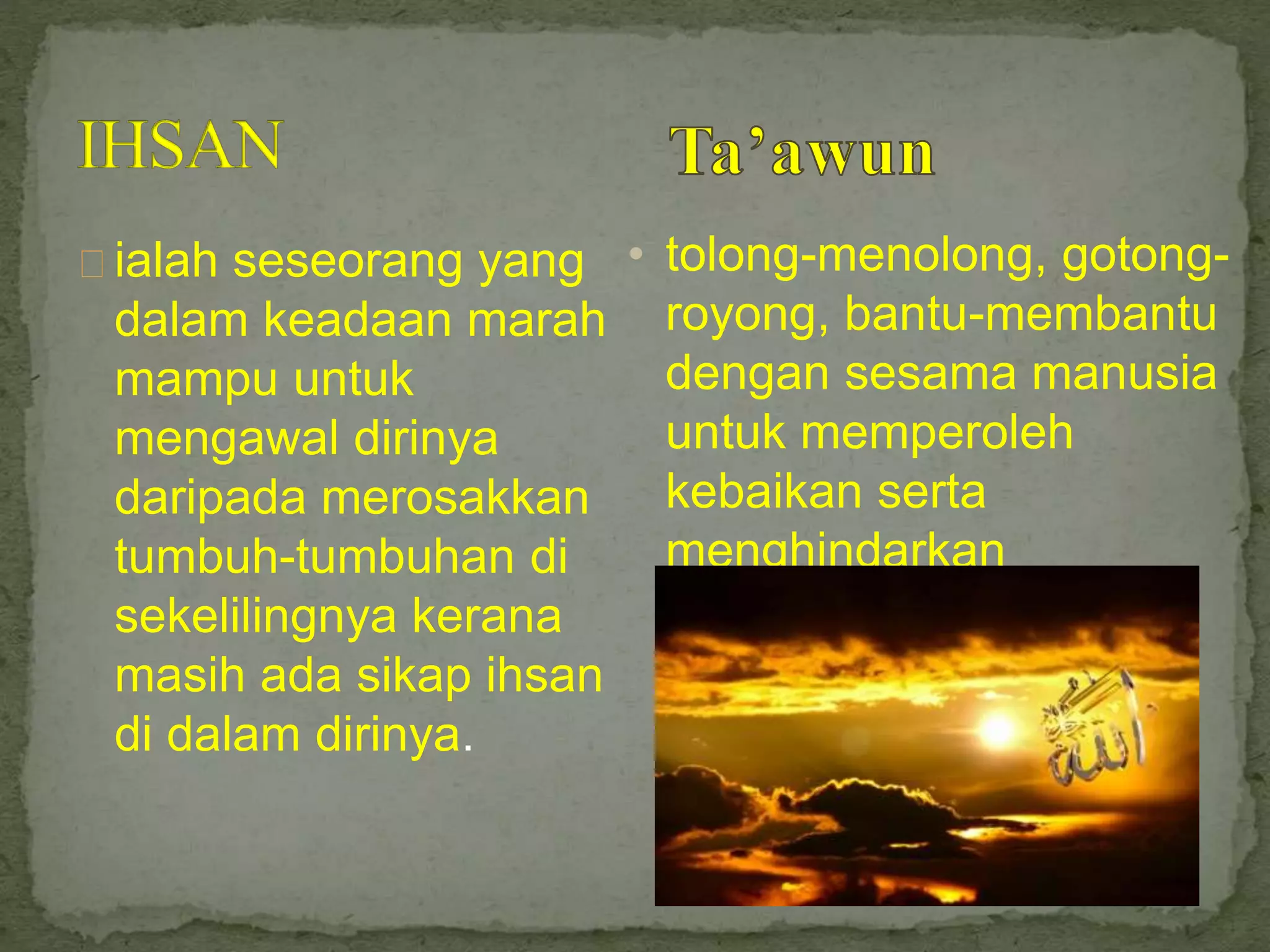 PENGURUSAN ALAM SEKITAR DARI PERSPEKTIF ISLAM | PPT