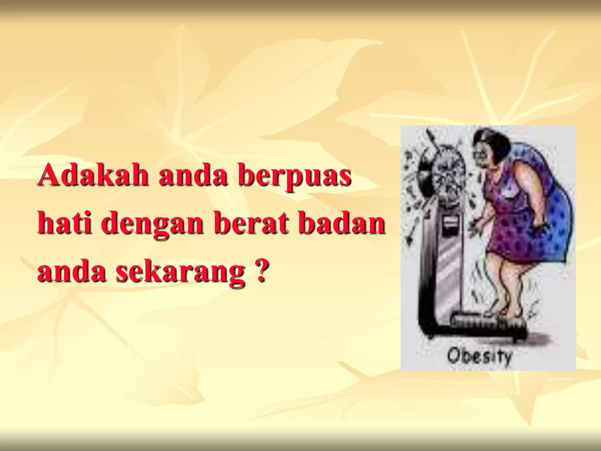 Pengurusan berat badan | PPTX