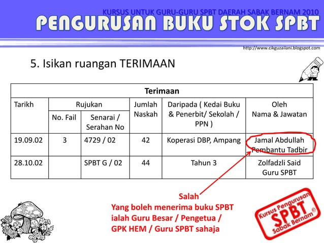 Pengurusan buku stok | PPTX