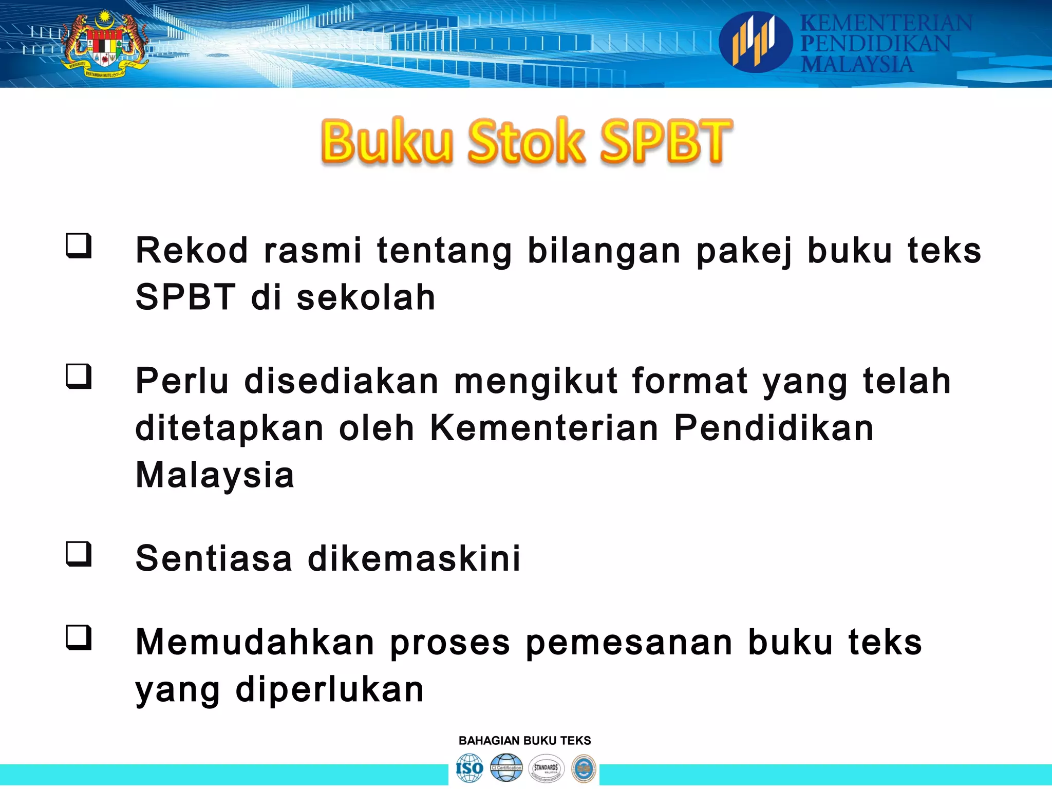 Pengurusan buku stok spbt 2014 | PPT
