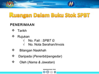 Pengurusan buku stok spbt 2014 | PPT