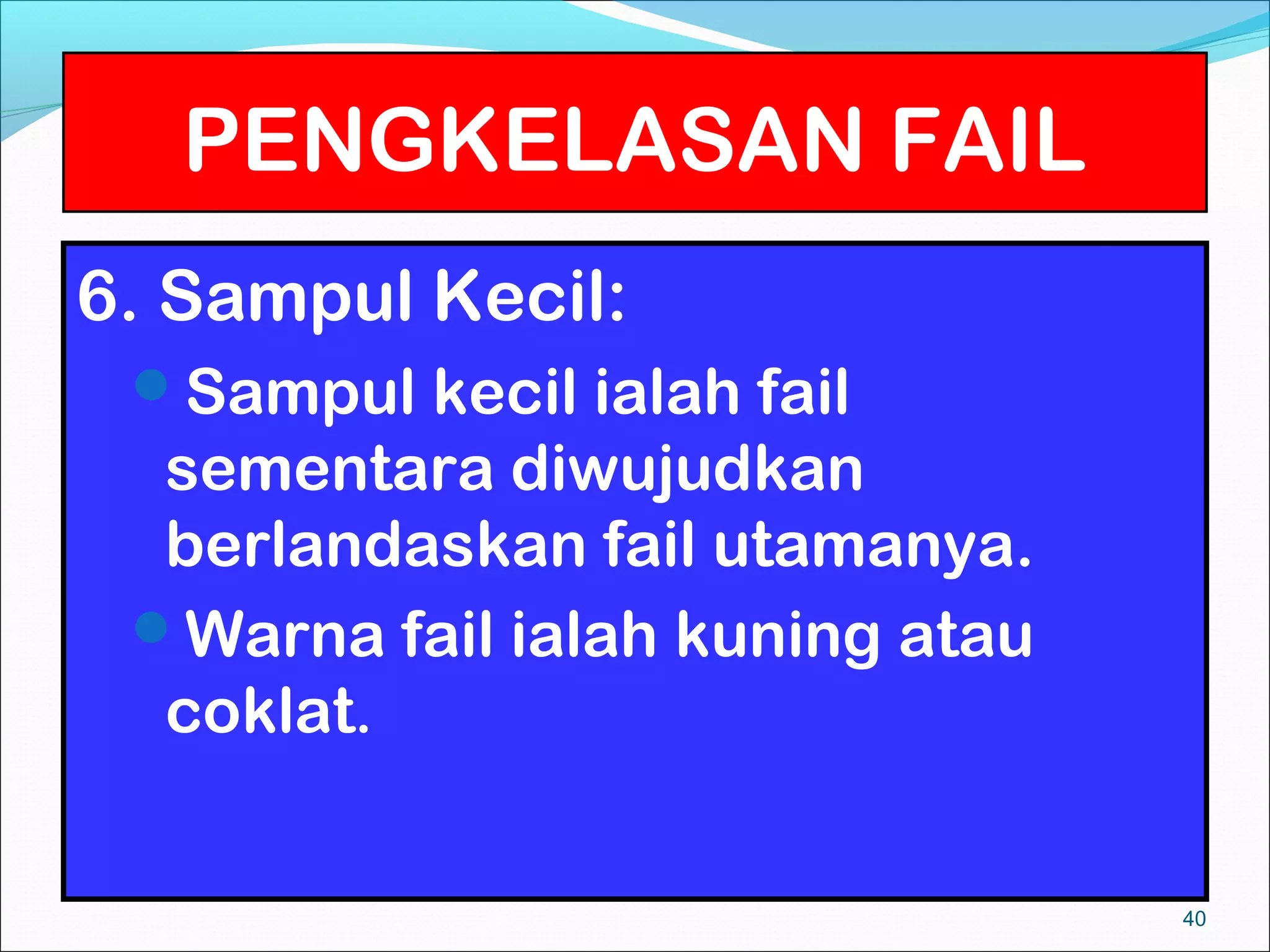 Pengurusan fail | PPT