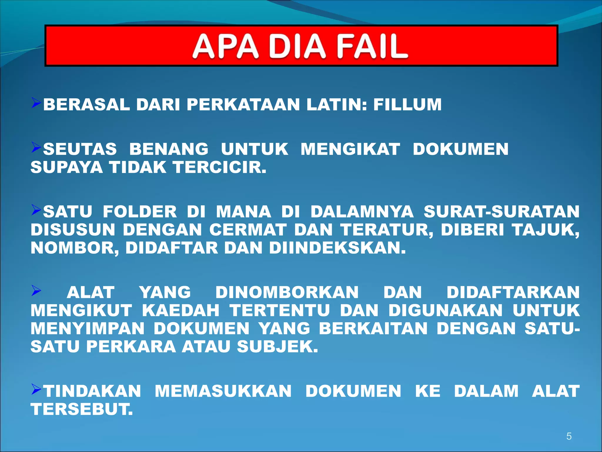 Pengurusan fail | PPT