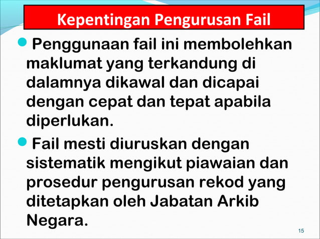 Pengurusan fail | PPT