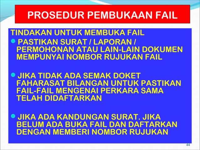 Pengurusan fail | PPT