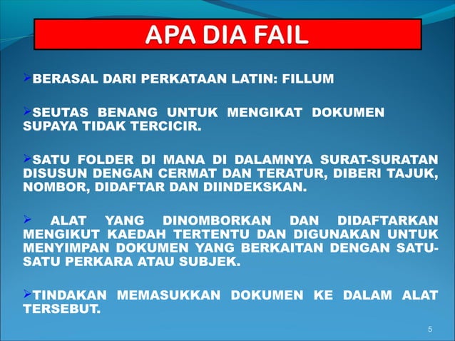 Pengurusan fail | PPT