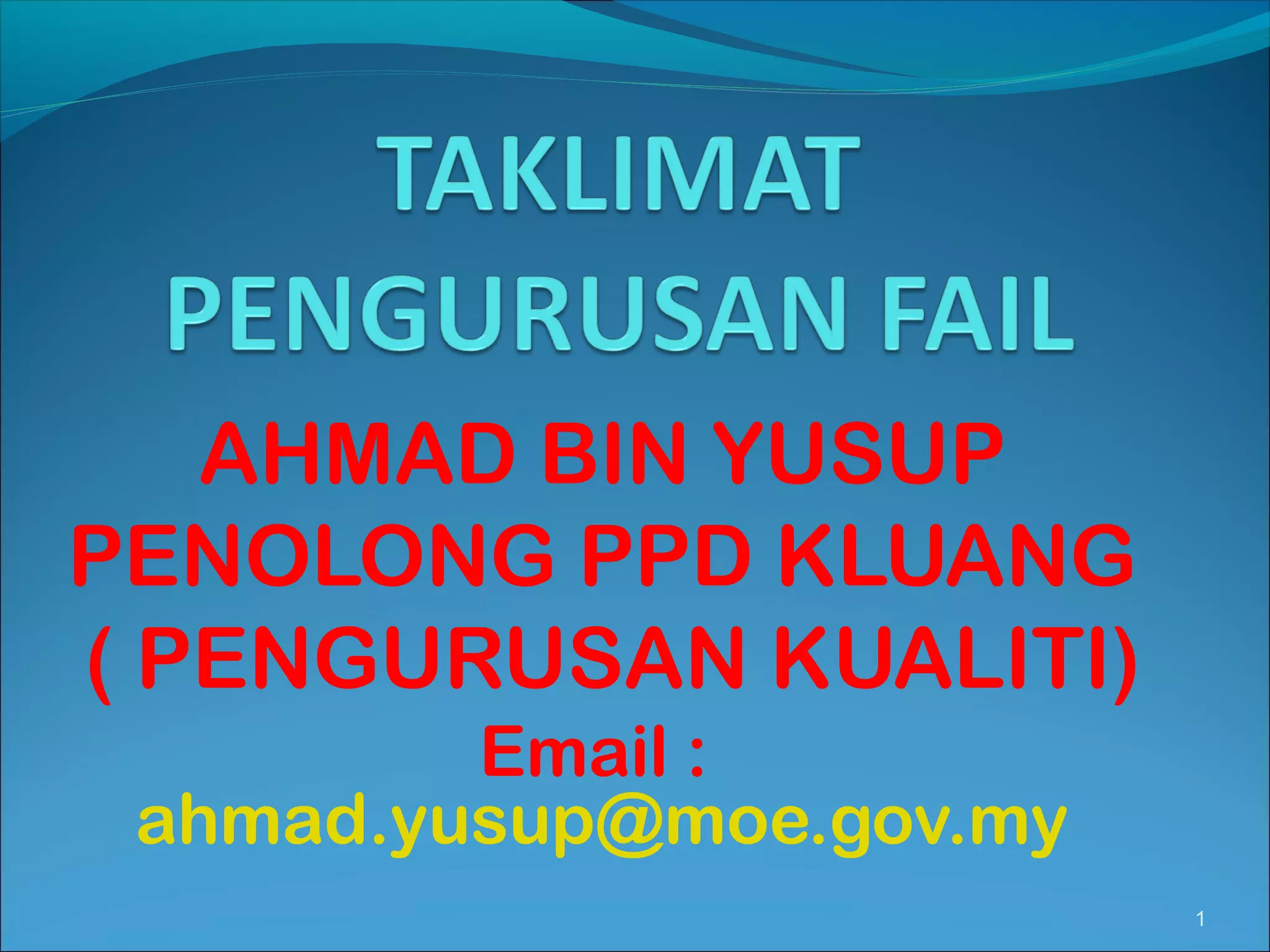Pengurusan fail | PPT