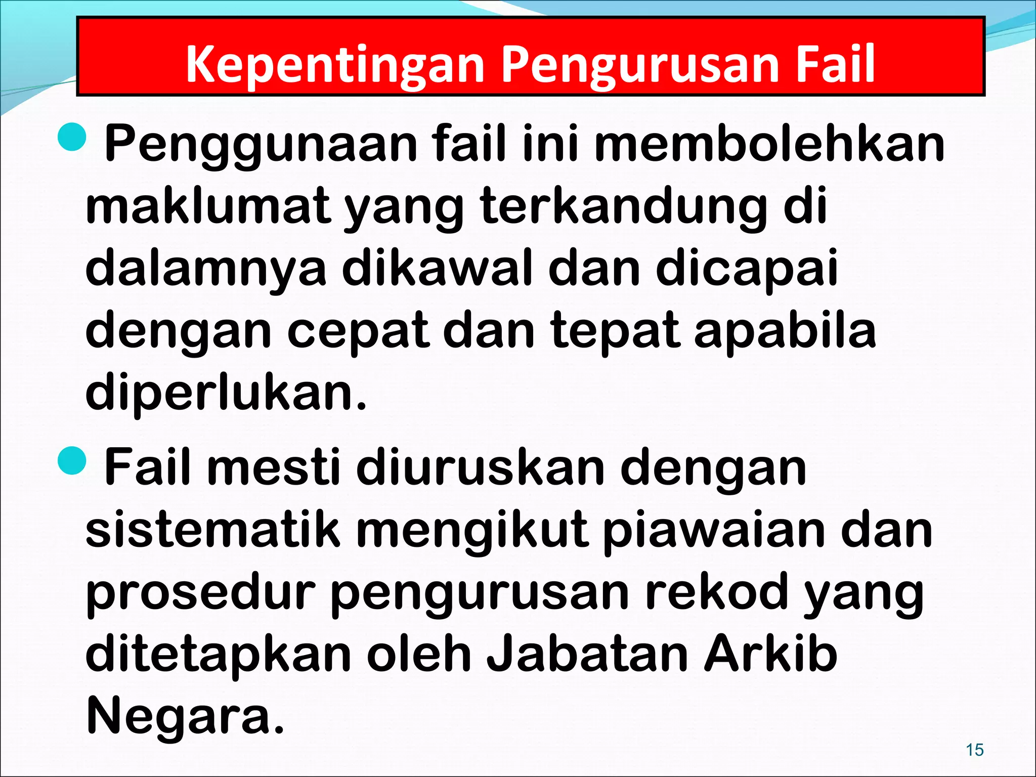 Pengurusan fail | PPT