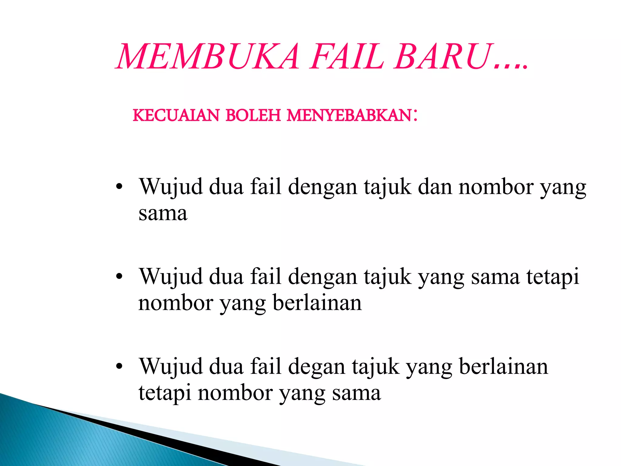 Pengurusan fail 08 | PDF