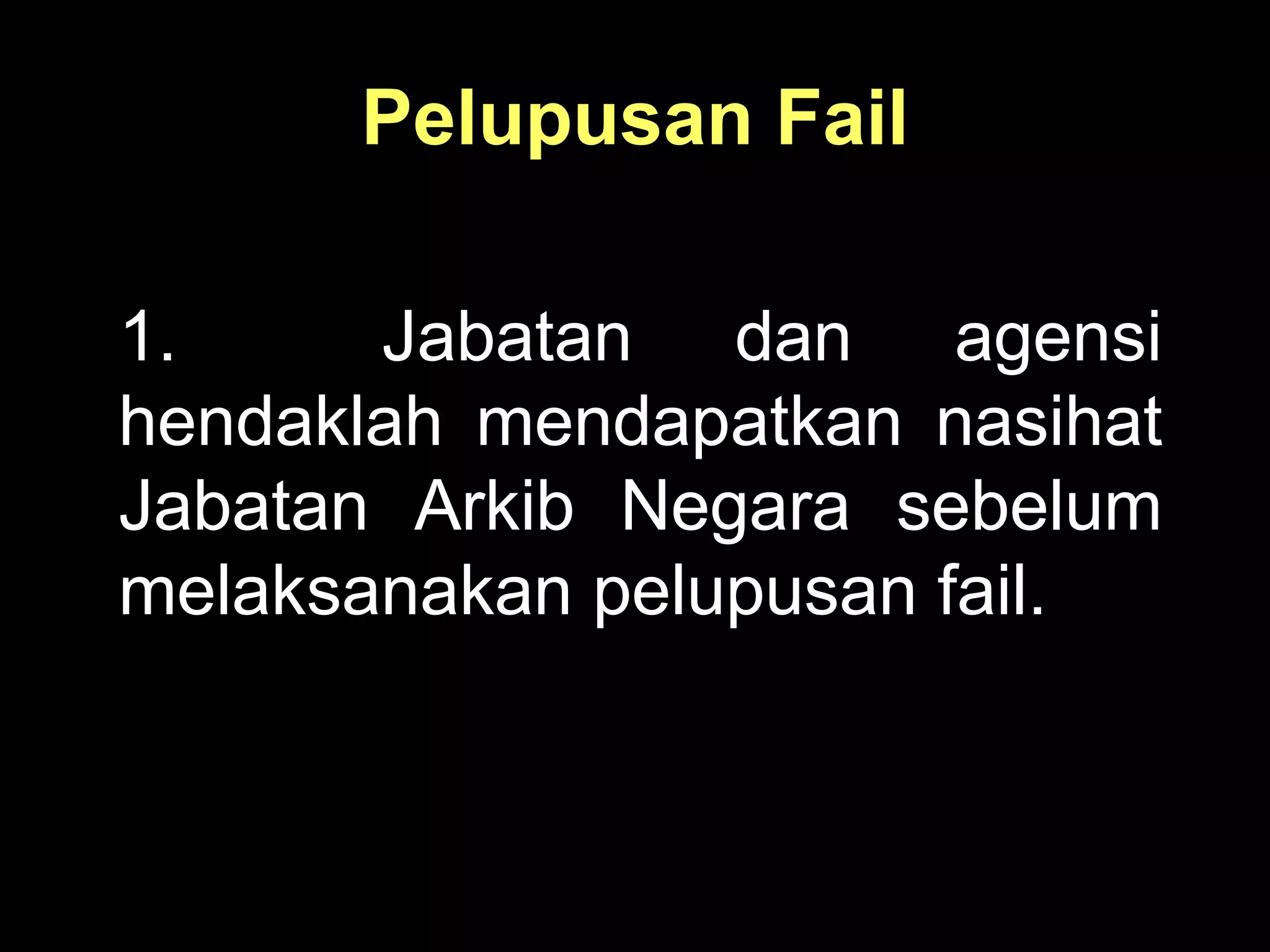 Pengurusan fail bil 5 2007 | PPT