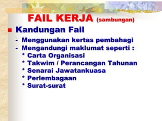 Pengurusan fail kokurikulum ppki | PPT