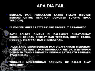 Pengurusan fail pss | PPT
