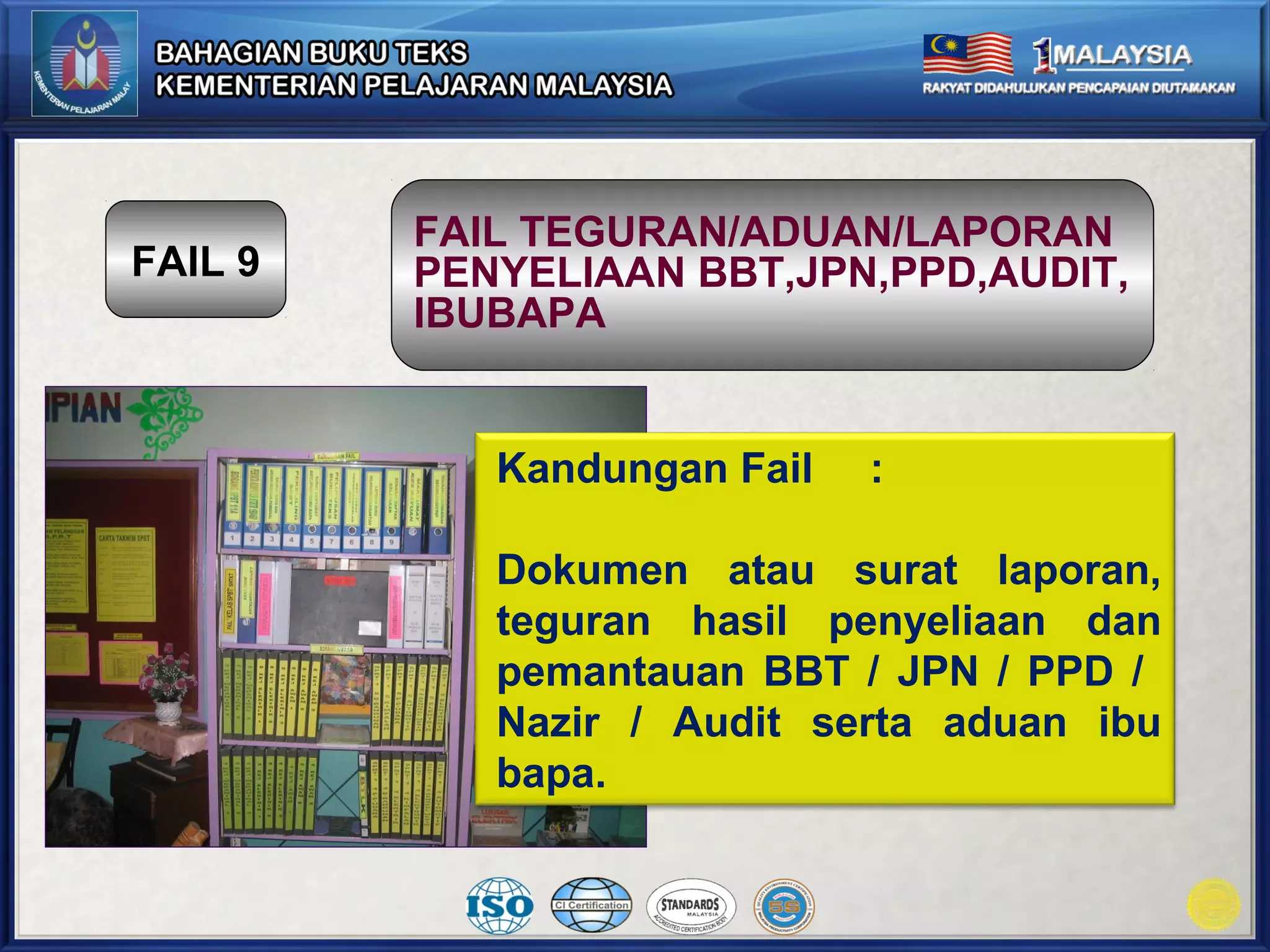 Pengurusan fail spbt | PPT