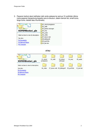 Pengurusan folder | DOC