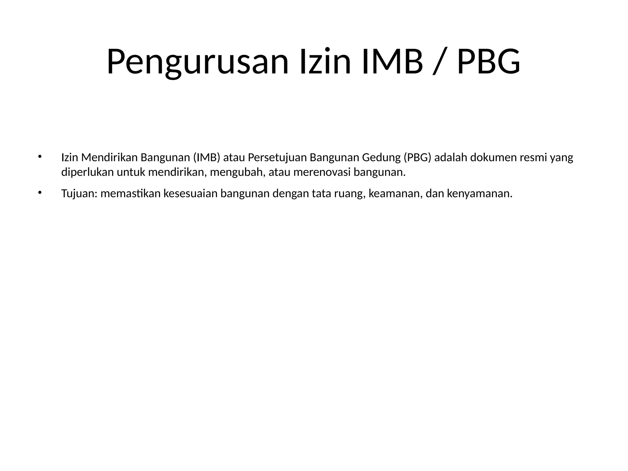Alur pengurusan izin IMB atau PBG lengkap dengan Persyaratan Dokumen ...