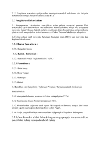 PENGURUSAN KOKURIKULUM T6 STAR 2017 | DOC