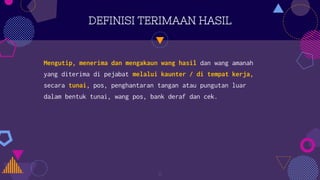 Pengurusan kutipan hasil di kaunter | PDF
