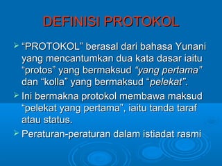 Pengurusan majlis dan protokol | PPT