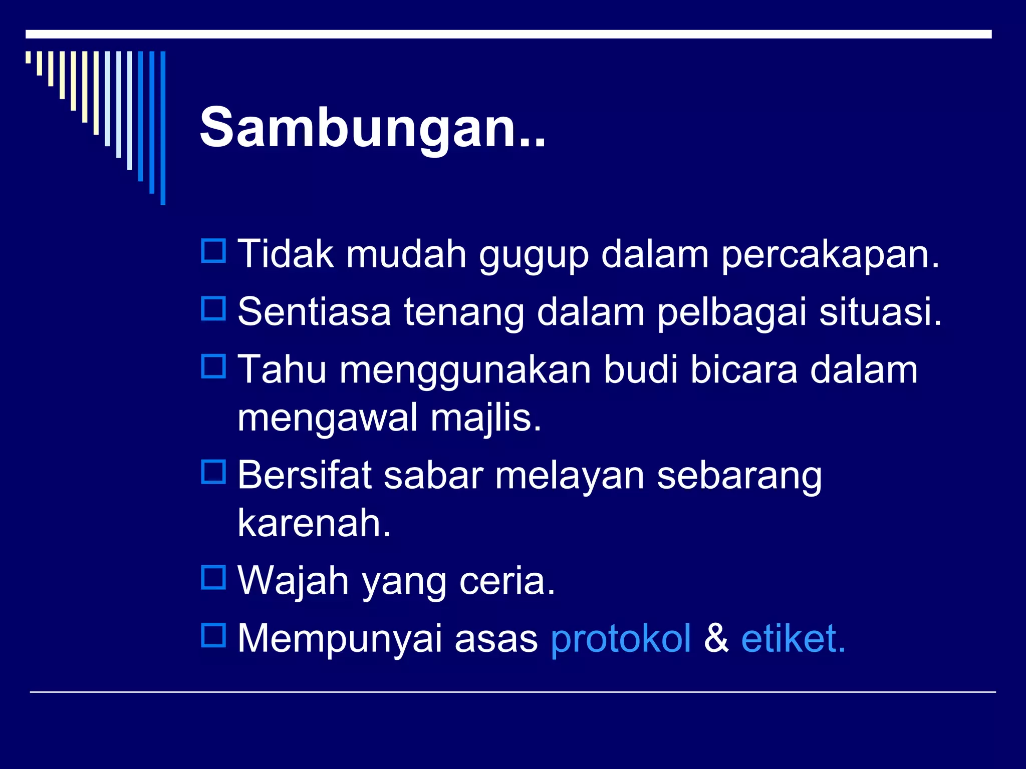 Pengurusan majlis rasmi | PPT