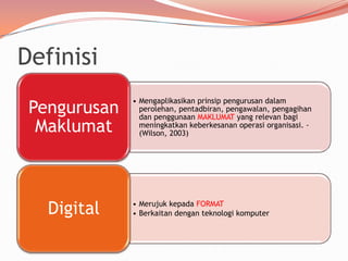 Pengurusan Maklumat Digital | PPTX