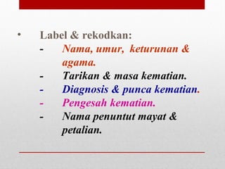 Pengurusan mayat | PPT