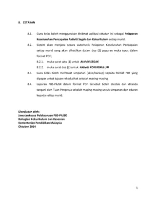 Pengurusan operasi pbs sps pajsk edit 281014 | PDF