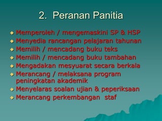 Pengurusan panitia mata pelajaran | PPTX