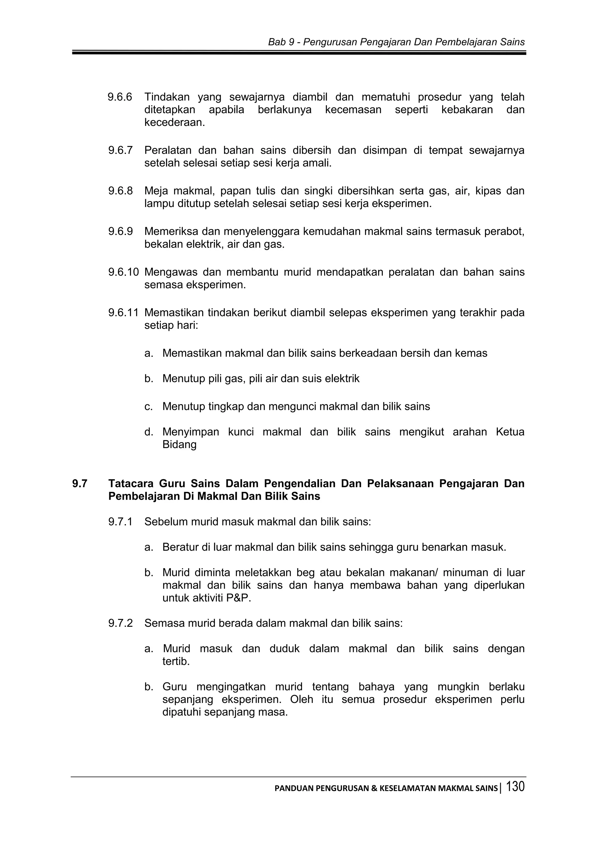 Pengurusan pdp di_makmal | PDF