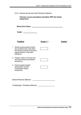 Pengurusan pdp di_makmal | PDF