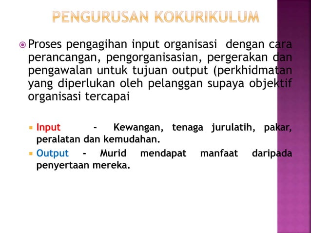 Pengurusan & pengelolaan kokurikulum pengenalan | PPT