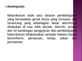 Pengurusan & pengelolaan kokurikulum pengenalan | PPT