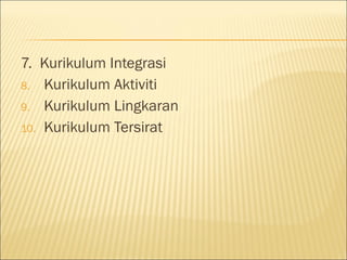 Pengurusan & perkembangan kurikulum | PPT