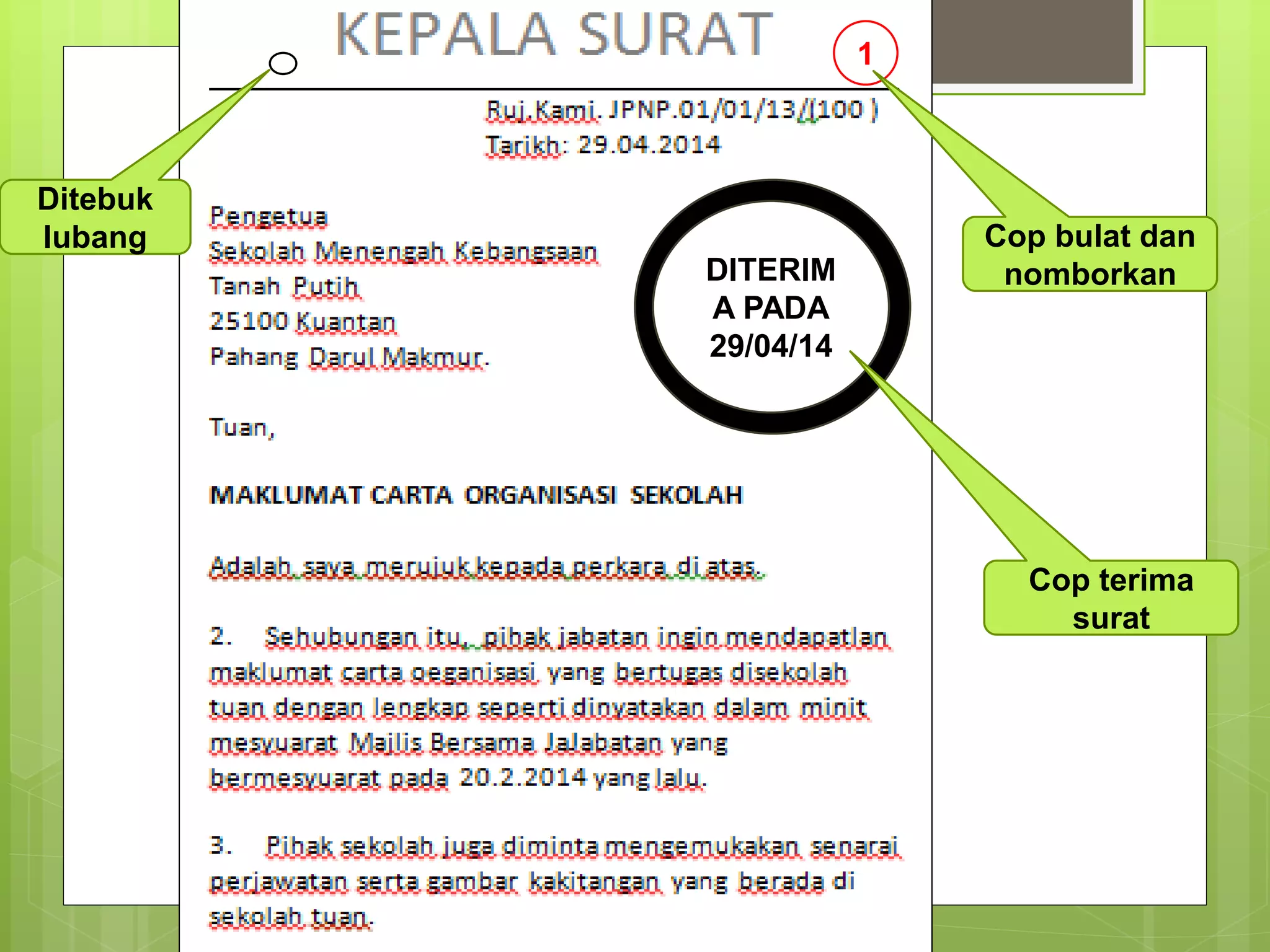 Pengurusan rekod fail. | PPTX