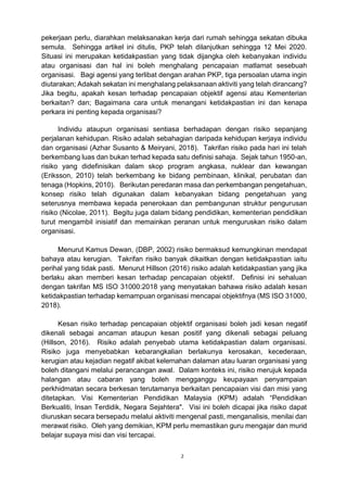 Pengurusan Risiko - IAB | PDF