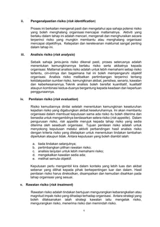 Pengurusan Risiko - IAB | PDF
