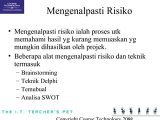 Pengurusan risiko projek | PPT