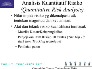 Pengurusan risiko projek | PPT