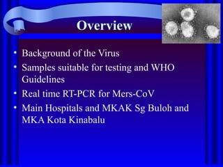 Pengurusan Sample MERS-COV | PPT