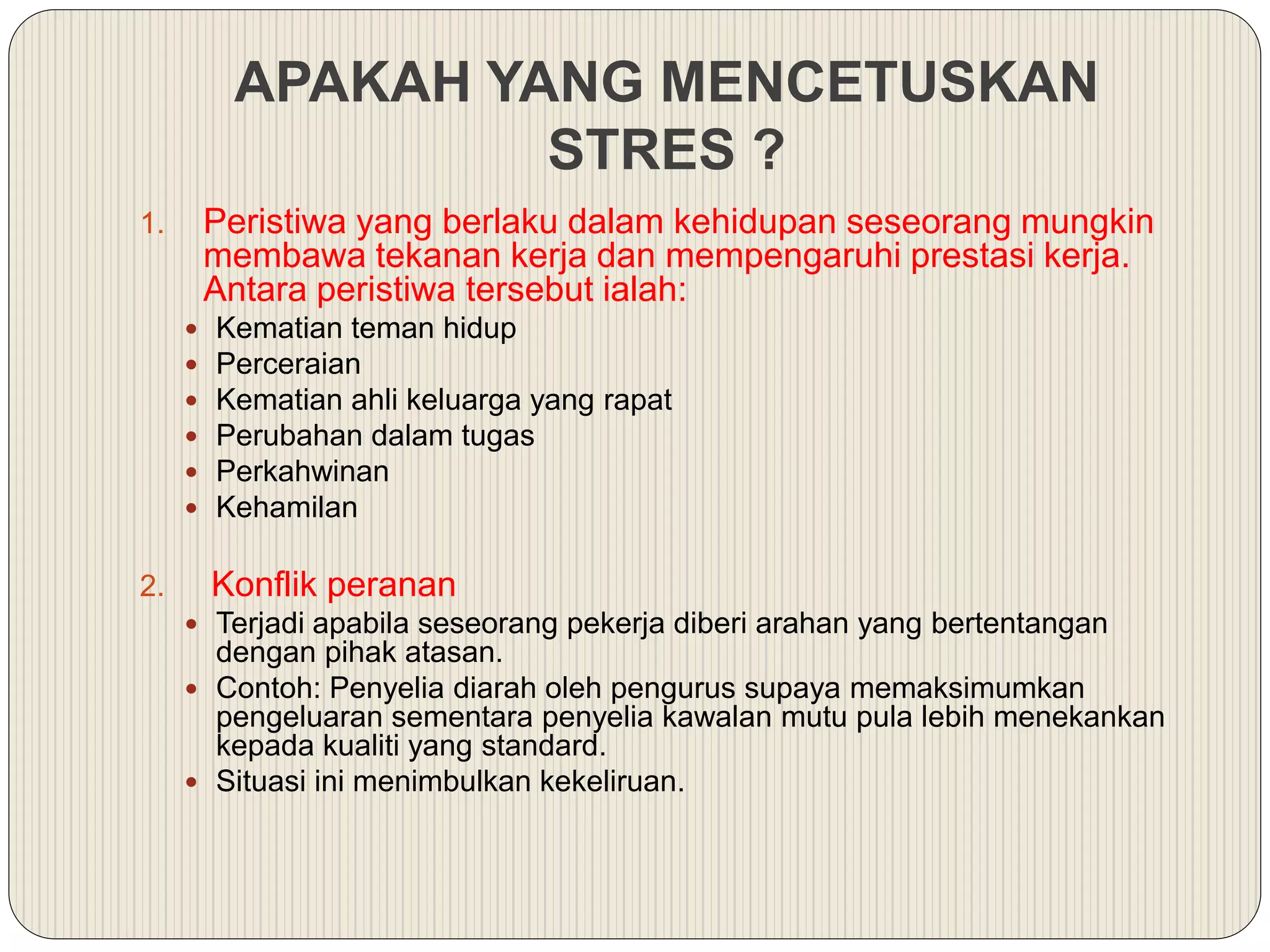 Pengurusan stres | PDF