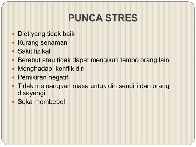 Pengurusan stres | PDF