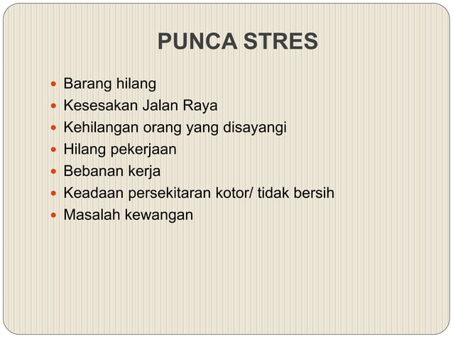 Pengurusan stres | PDF