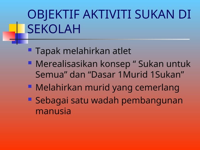 PENGURUSAN SUKAN SEKOLAH RENDAH DAERAH GOMBAK | PPT