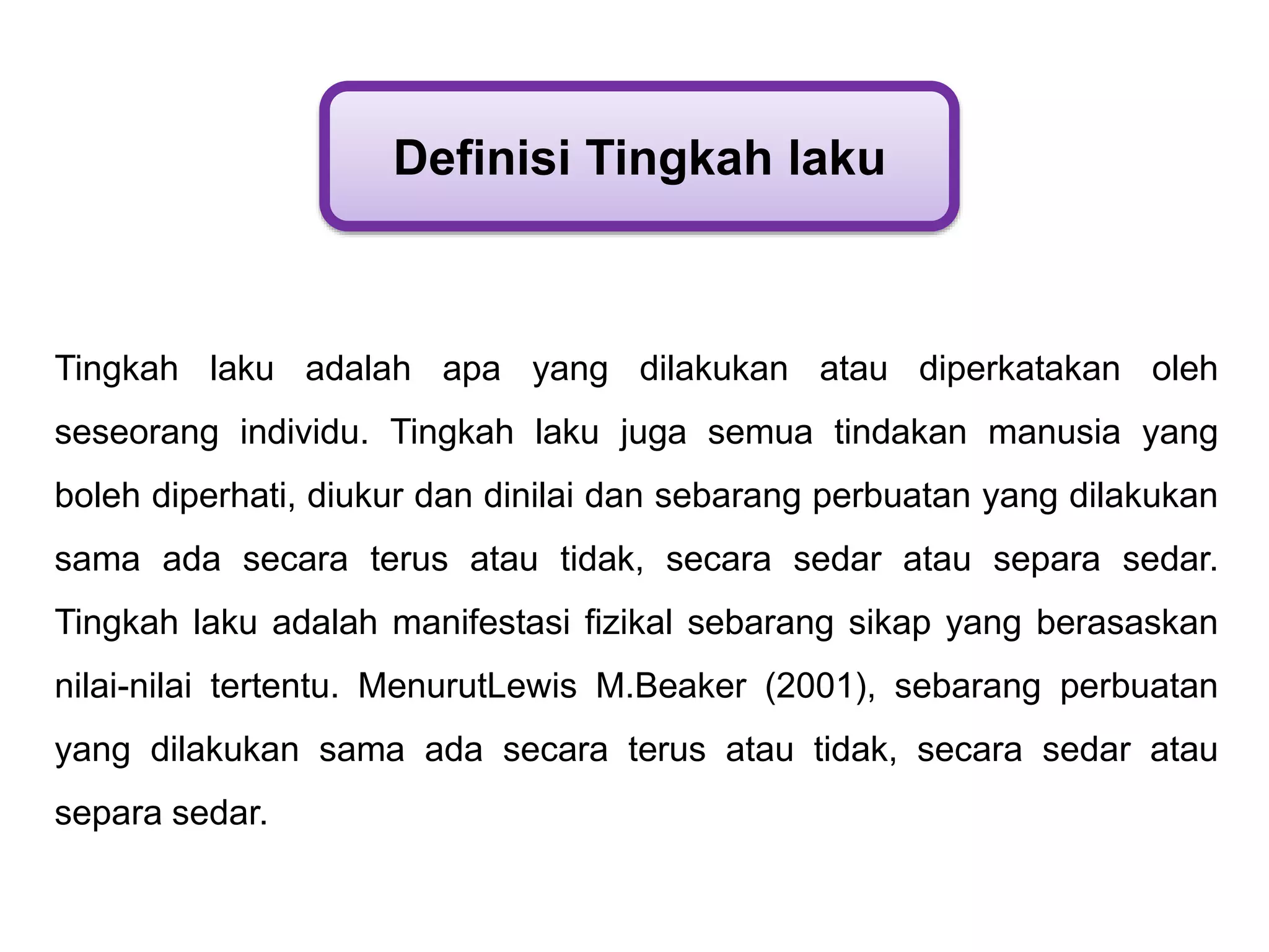 Pengurusan tingkah laku | PPTX