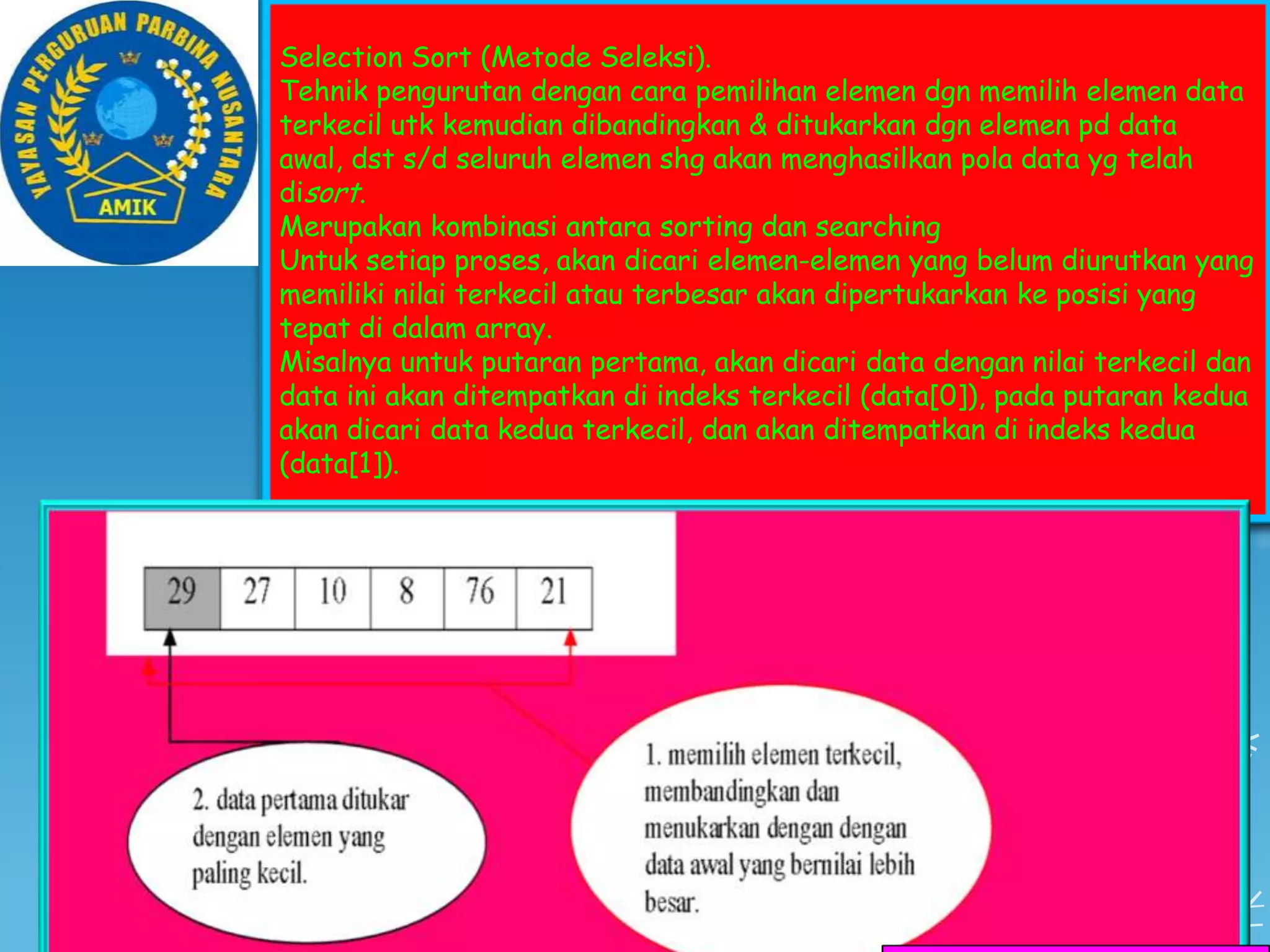 Pengurutan (sorting ) | PPT