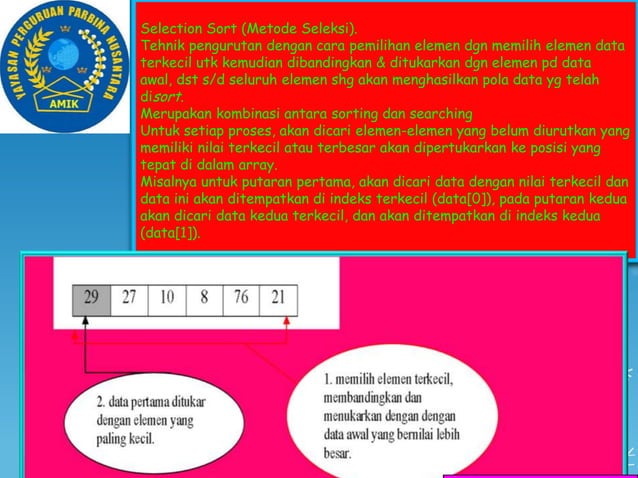 Pengurutan (sorting ) | PPT