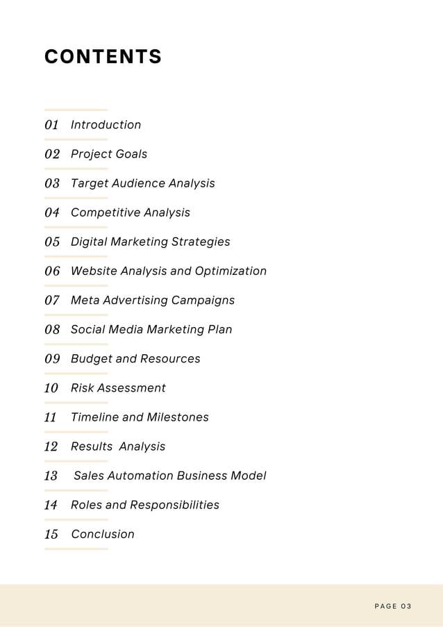 digital marketing project strategy | PDF | Advertising Industry ...