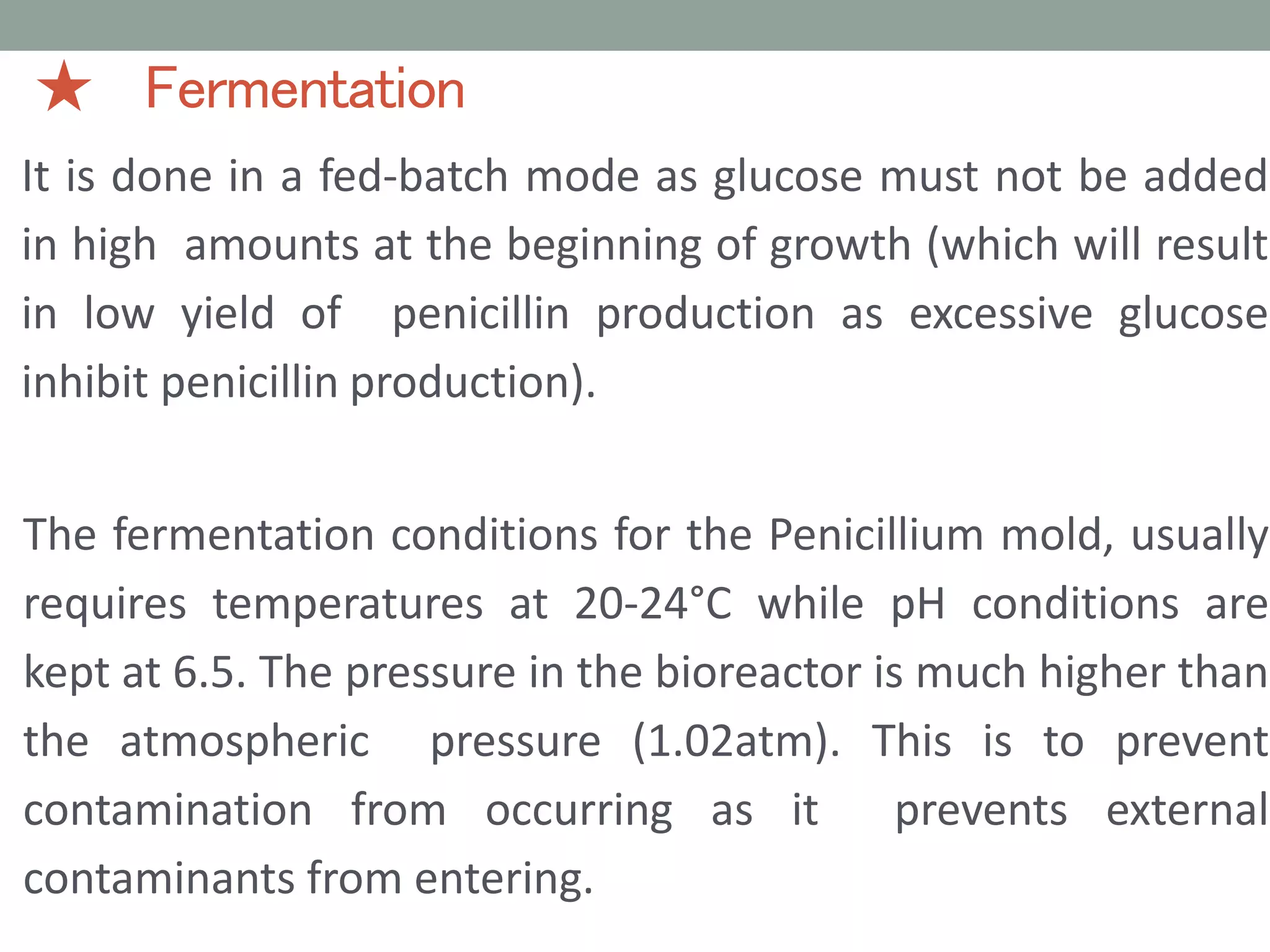 Penicclin production | PPTX