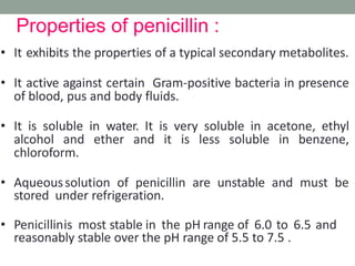 Penicclin production | PPTX