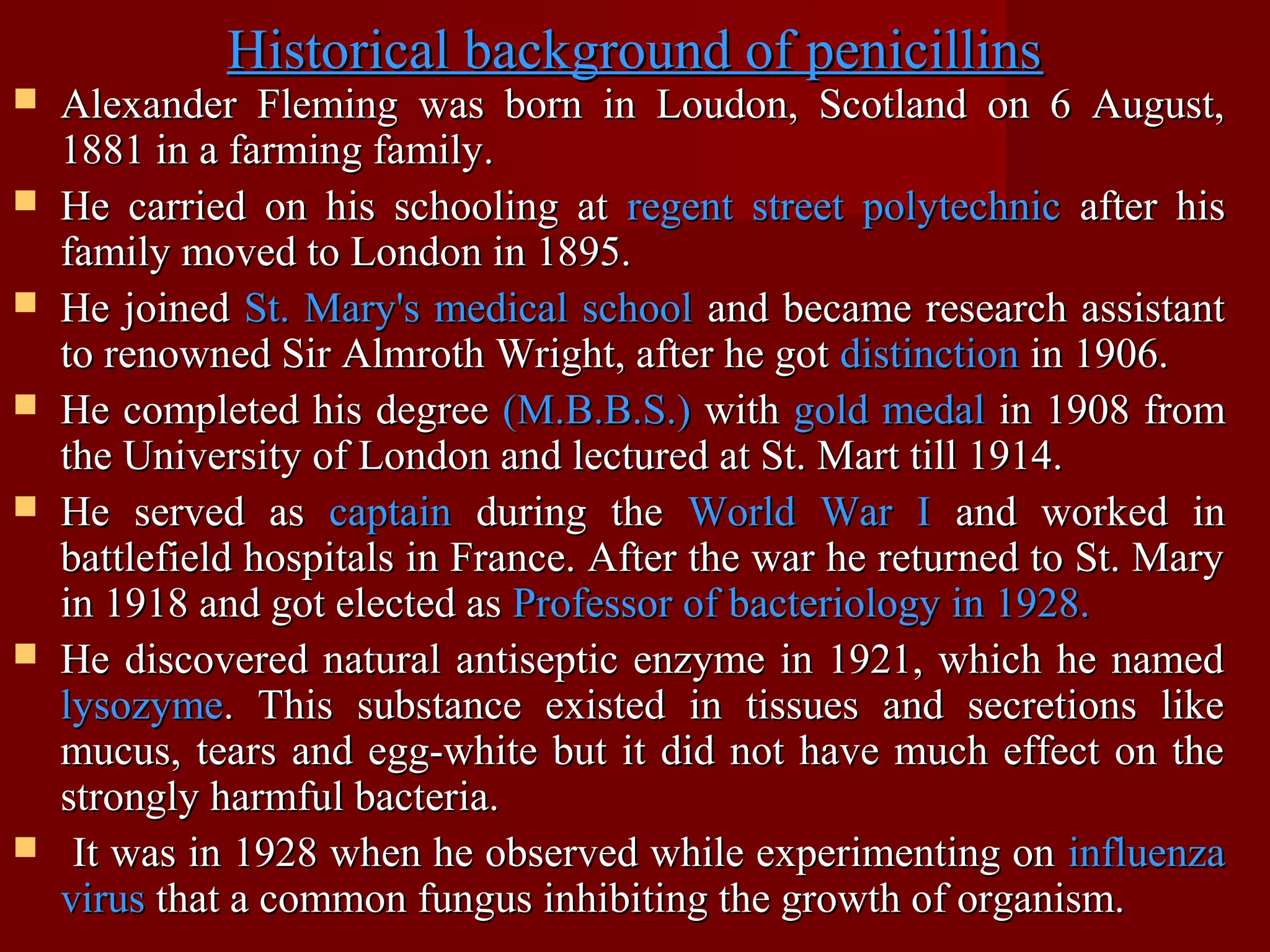 penicillins - power point - History,mechanism of action,classification ...